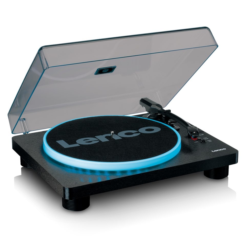 Lenco LS-50LED Black Turntable with LED Lights | Turntables | Free ...