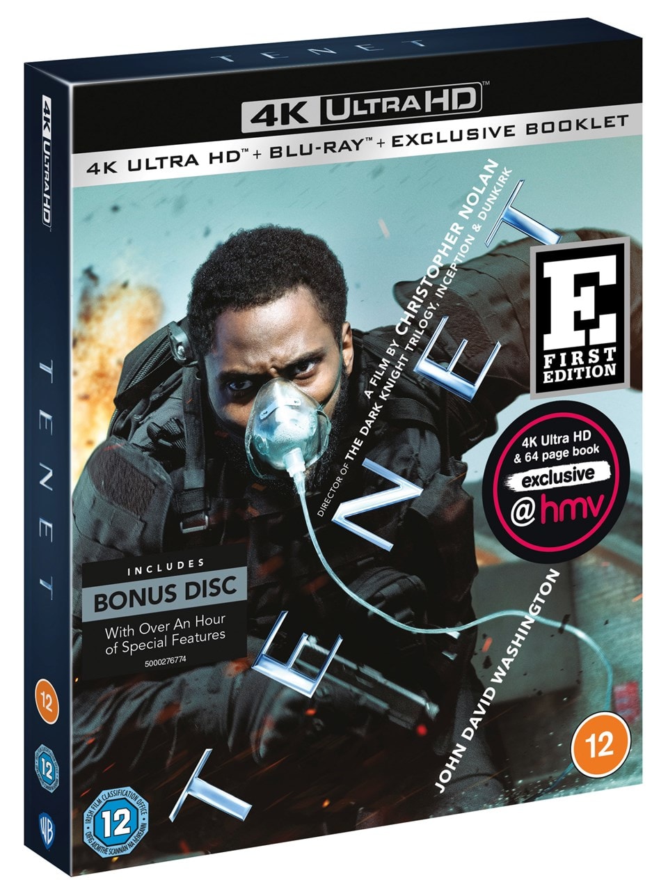 Tenet 4K Blu-ray | 2020 Movie (John David Washington Film) | HMV Store