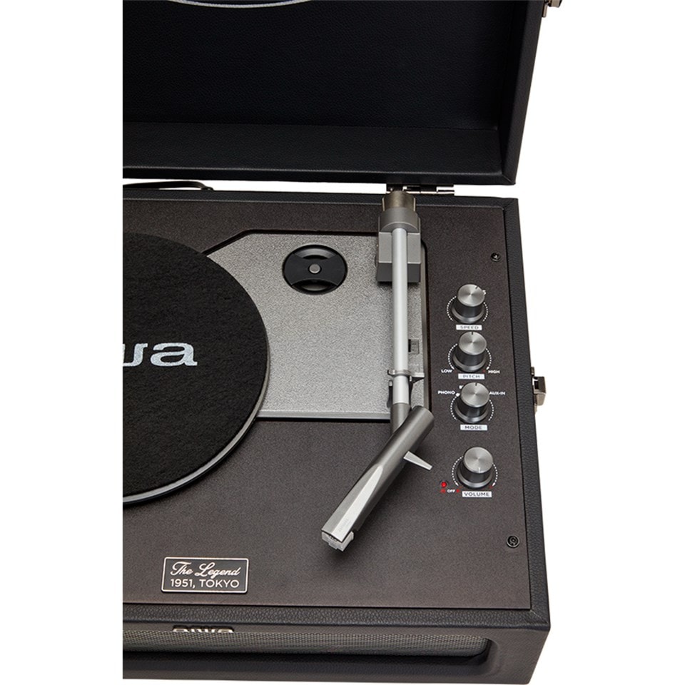 Aiwa Vintage Black Bluetooth Turntable | Turntable | Free shipping over ...