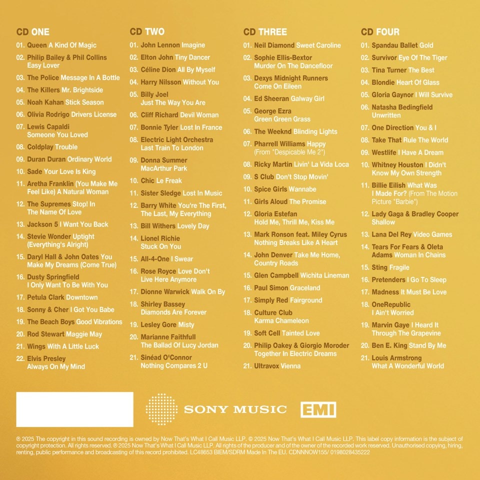 NOW That's What I Call Gold: The Ultimate Hits | HMV Store