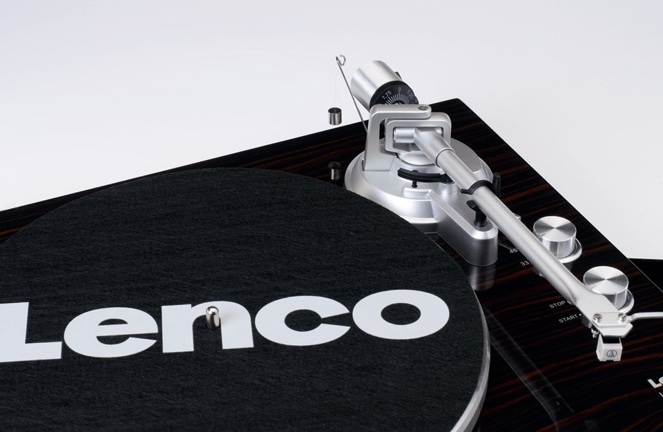 Lenco LBT 188 Walnut Bluetooth Record Player | Vinyl Turntable | HMV Store