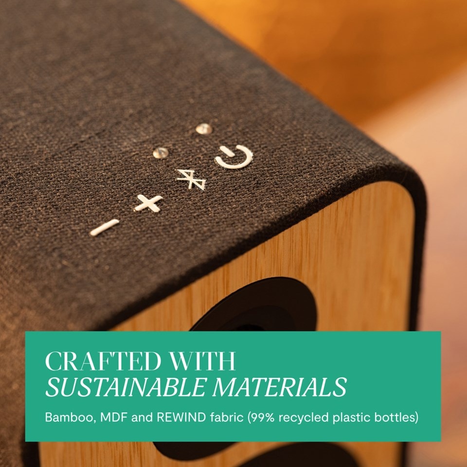 House Of Marley Uplift Bluetooth Bookshelf Speakers | Bookshelf Speakers | Free shipping over £ ...