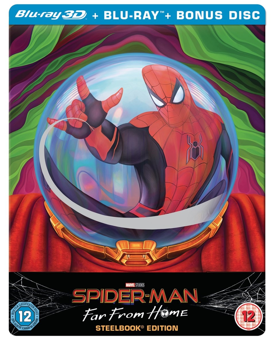 Spider Man Far from Home Steelbook 3D Blu-ray | 2019 Action/Sci-fi Movie | HMV Store