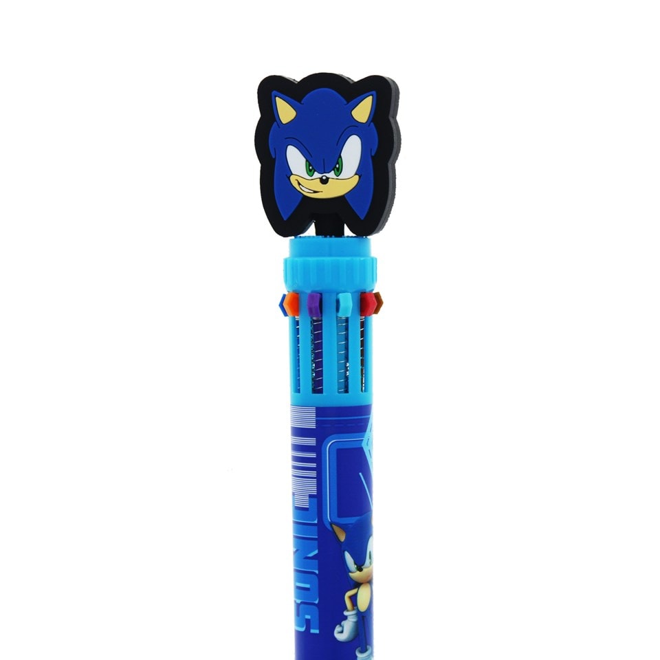 10 Colour Pens Sonic The Hedgehog Stationery | Stationary | Free ...