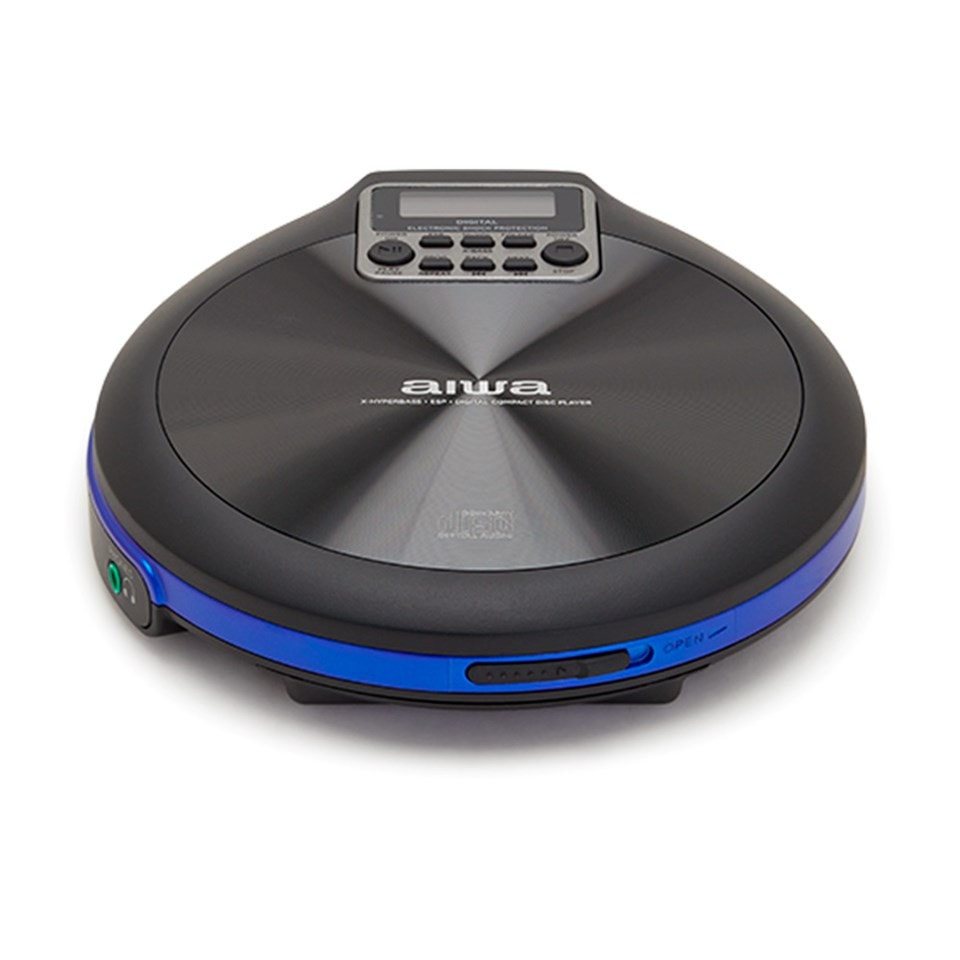 Aiwa PCD-810 Blue Portable CD Player | CD Players | Free shipping over £20 | HMV Store