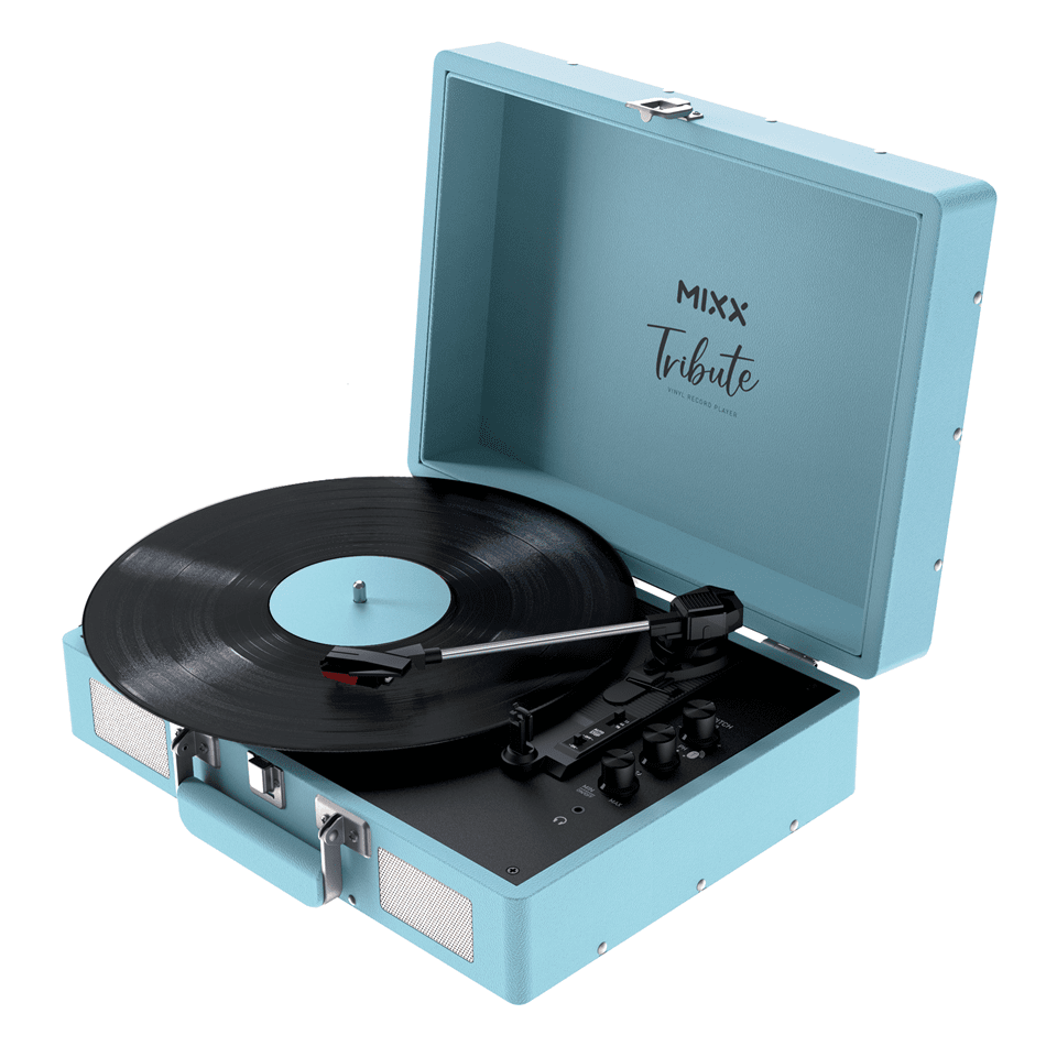 Mixx Audio Tribute Turquoise Blue Bluetooth Turntable (hmv exclusive ...